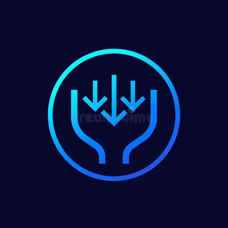 Bottleneck Analysis Icon, Line Vector Stock Vector - Illustration of ...