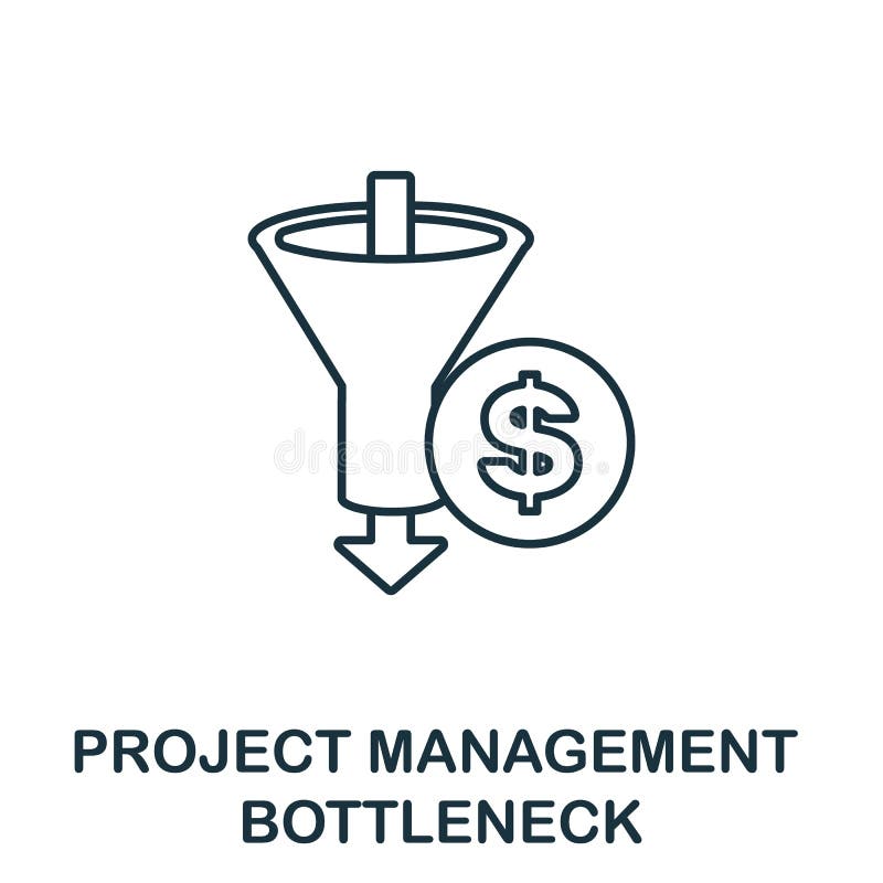 Bottleneck Icon. Line Element from Project Management Collection ...