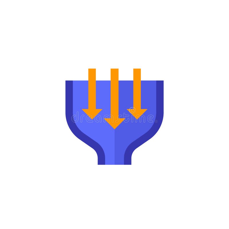 Bottleneck Analysis Icon, Line Vector Stock Vector - Illustration of ...