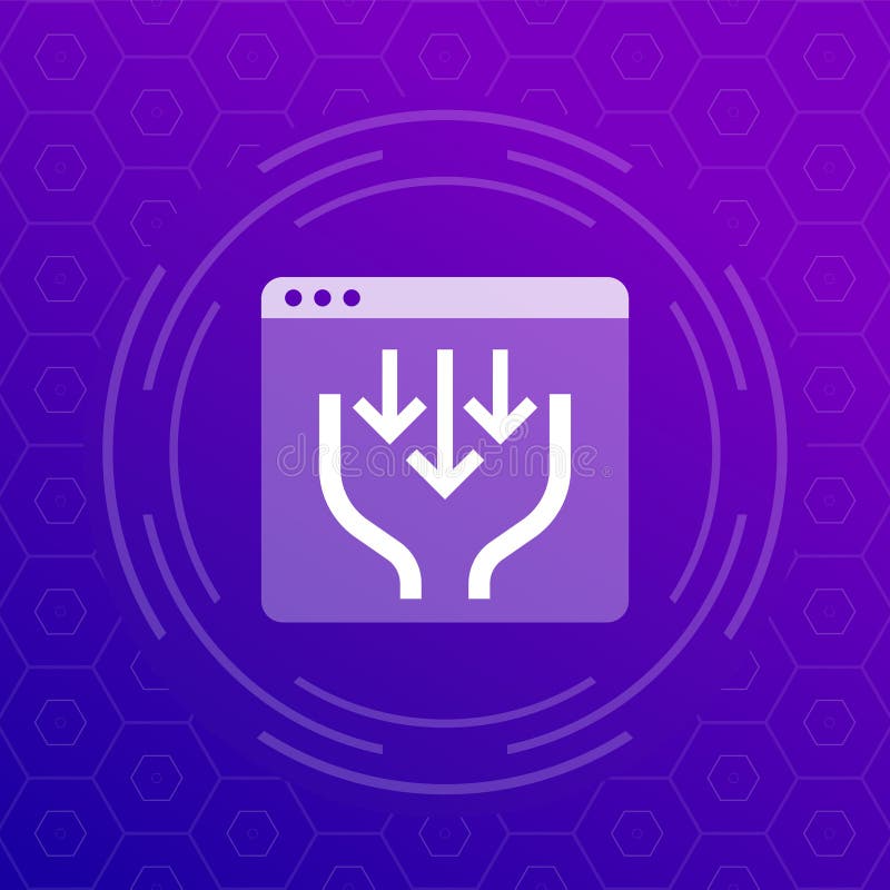 Bottleneck Analysis Icon, Line Vector Stock Vector - Illustration of ...