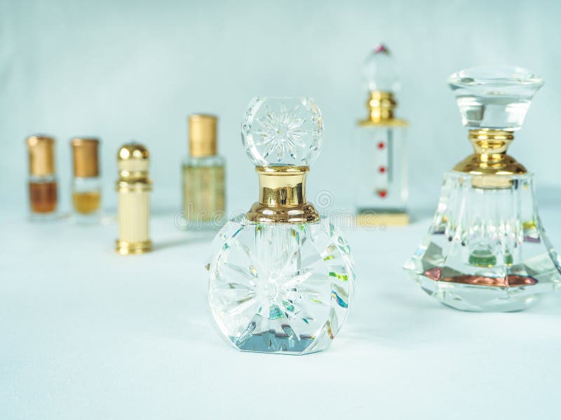 Bottles, Arab Perfume Different Forms. Stock Image - Image of incense ...