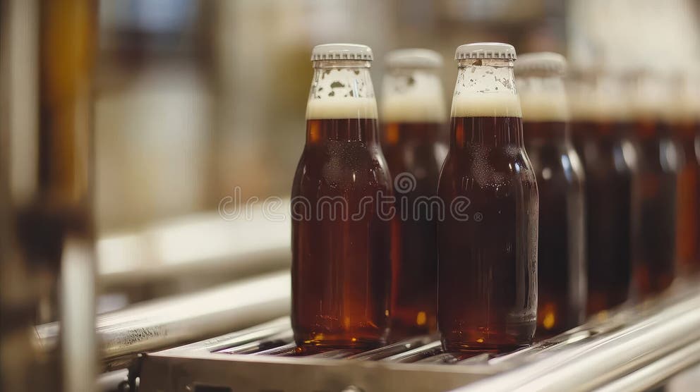 Bottles on the Assembly Line a Glimpse into Production and Automation ...