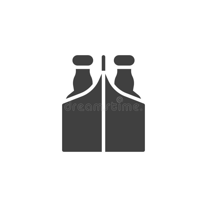 Bottles of Beer Packaging Vector Icon Stock Vector - Illustration of ...