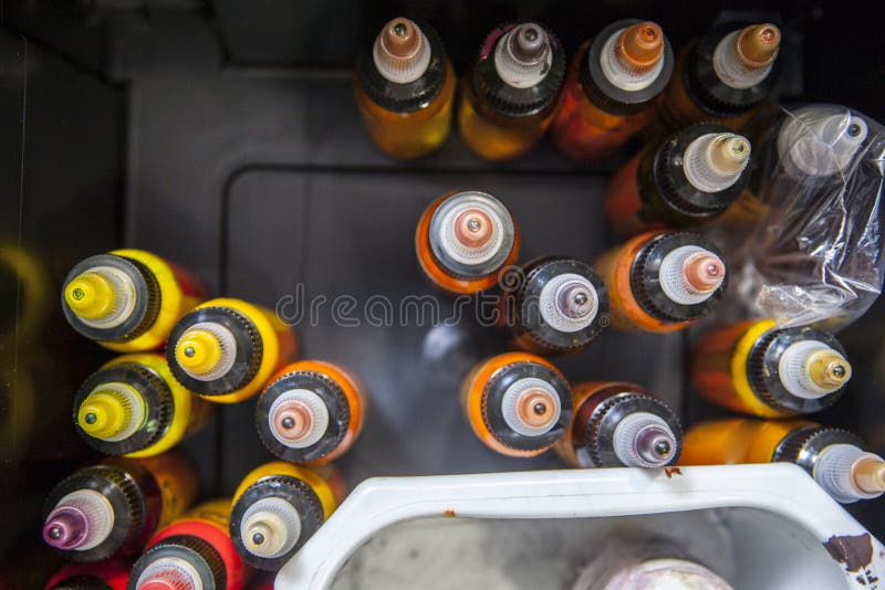 Bottles of Colorful Tattoo Inks Stock Photo - Image of paints, multiple ...