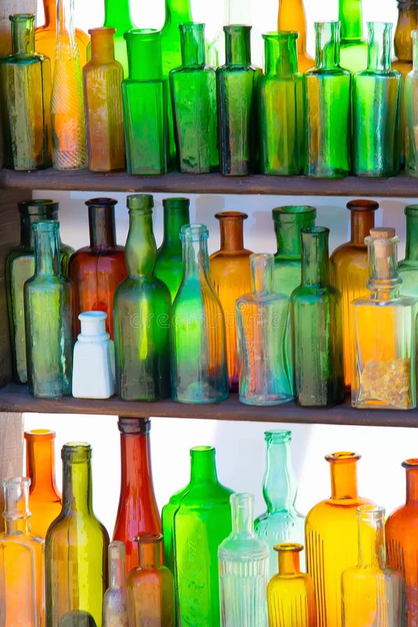 Bottles with Different Colors Stock Image - Image of fashioned, fresh ...