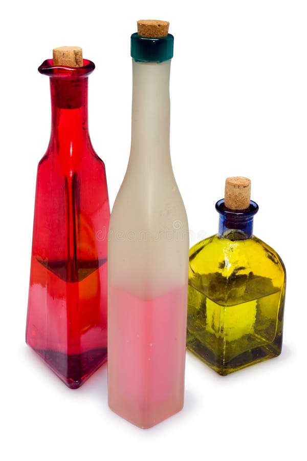 Bottles of the elixir stock photo. Image of cork, crystal - 10915798