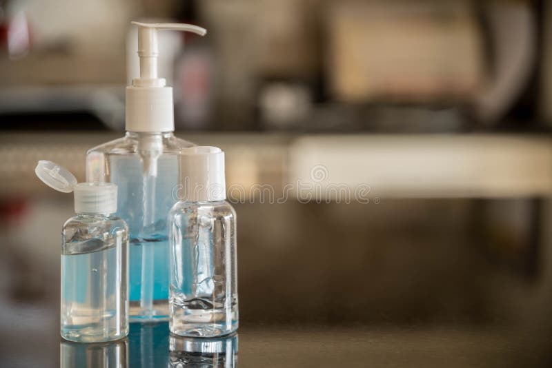 Bottles of Hand sanitizer stock photo. Image of coronavirus - 196144268