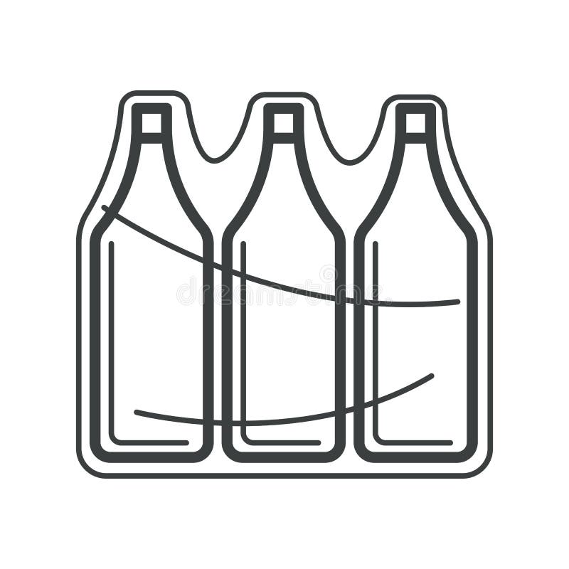 Water Bottles Plastic Wrap Stock Illustrations – 32 Water Bottles ...