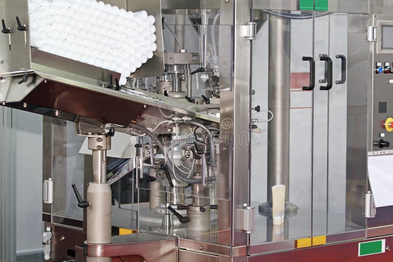 Automated Box Packaging stock image. Image of packaging - 179875609