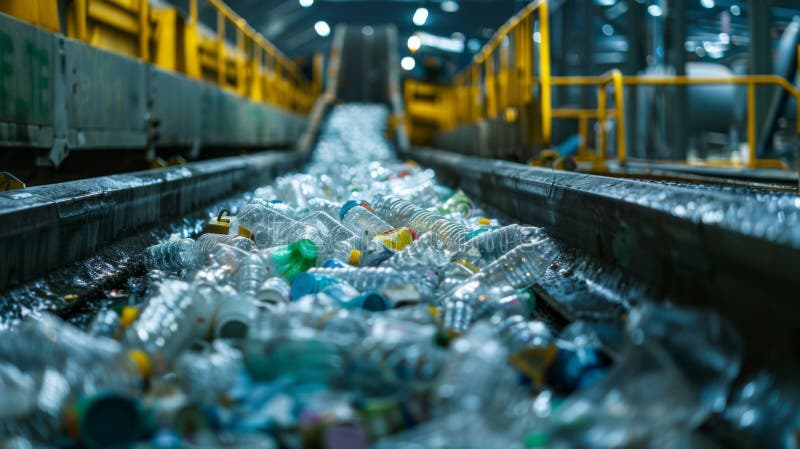 Plastic Recycling Sorting Sustainable Waste Management Environmental Preservation Resource ...