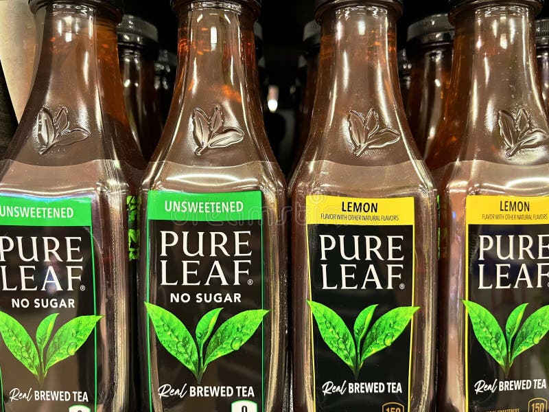 Bottles of Pure Leaf Bottled Tea Editorial Image - Image of labels ...