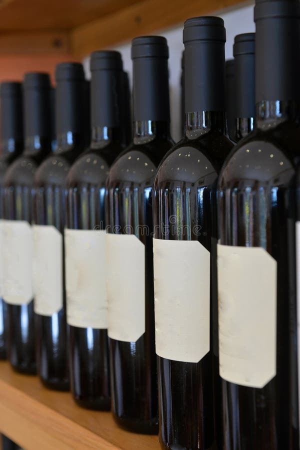 Bottles of red wine stock photo. Image of product, shopping - 92393992