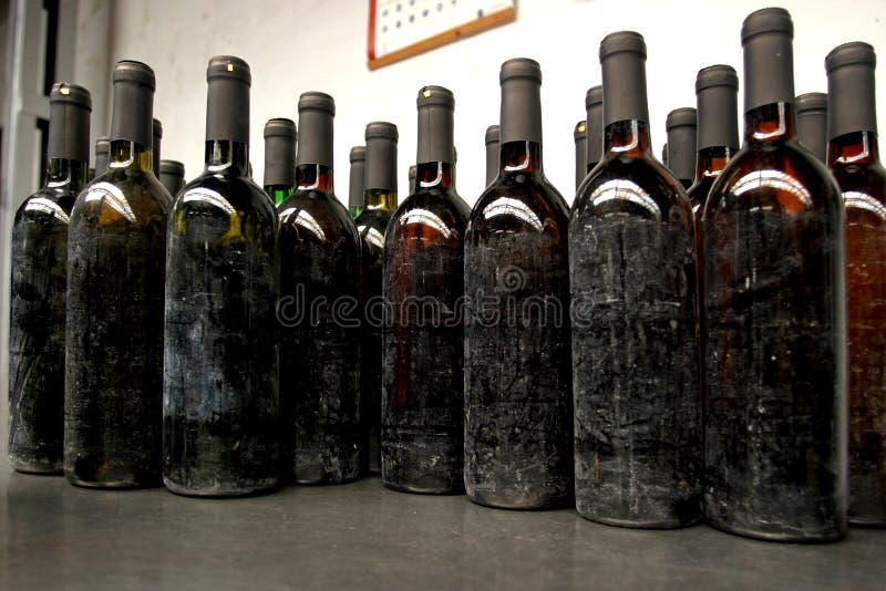 Bottles stock photo. Image of luxury, neck, green, drink - 39624430