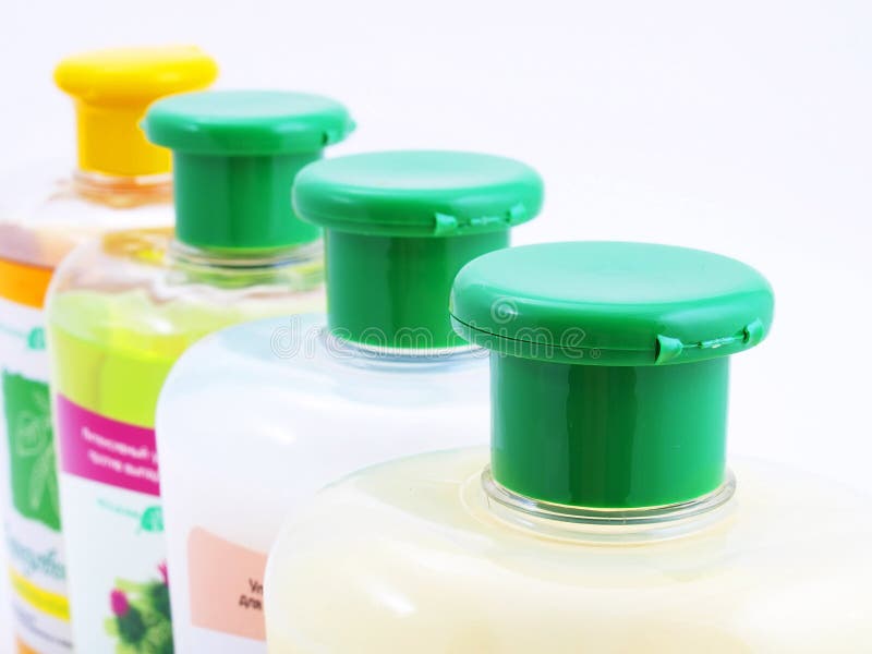 Bottles with Sample Labels for Shower Gel Stock Vector - Illustration ...