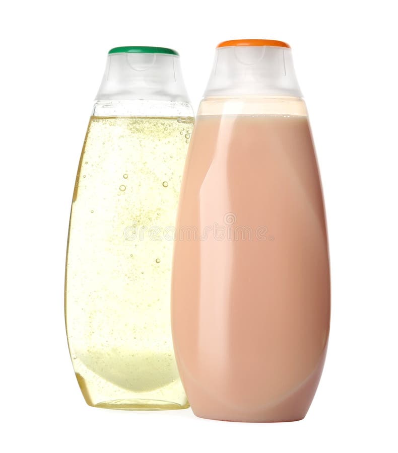 Bottles with Shower Gel Isolated on White Stock Image - Image of mockup ...