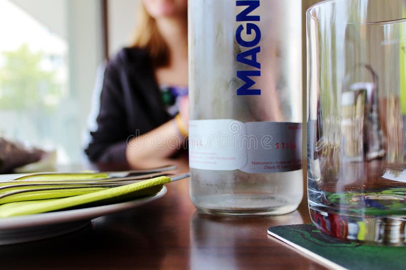 Bottles on table stock photo. Image of serving, drink - 88037766