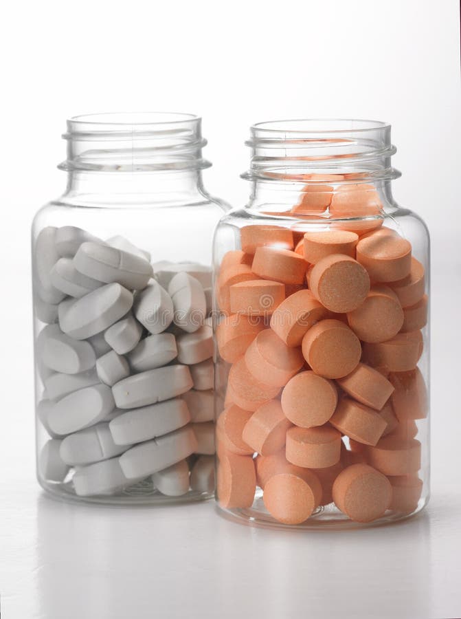 Bottles of tablets stock image. Image of medication, drug - 11541287