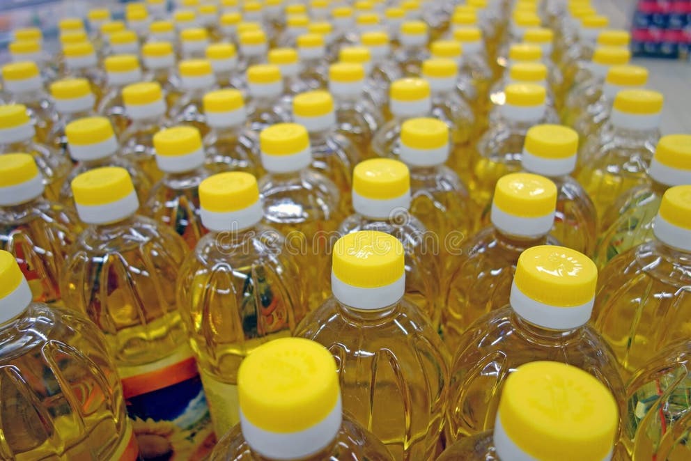 Bottles with yellow caps stock photo. Image of caps, yellow - 35071422