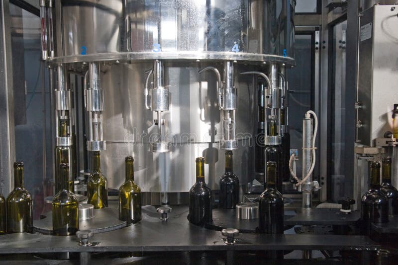Bottling line stock photo. Image of repetition, labour - 8350892