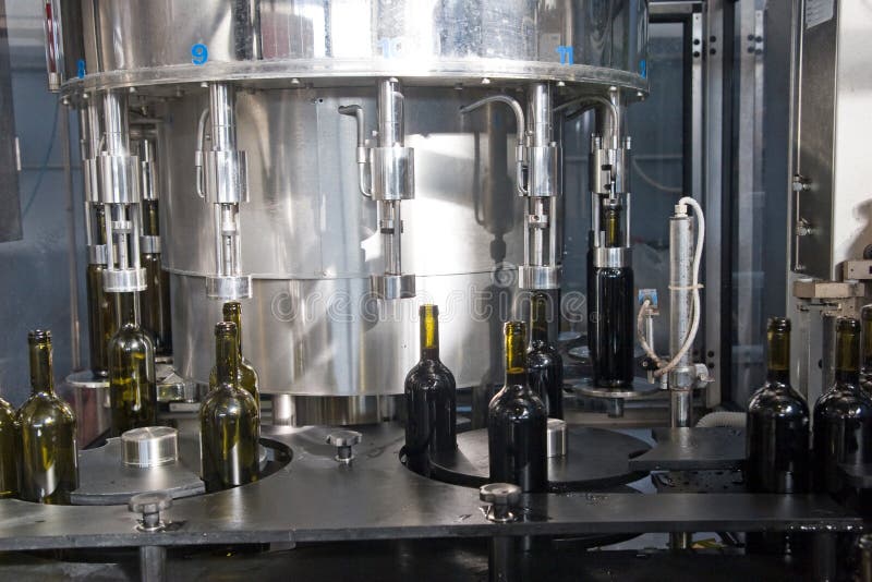 Bottling line stock photo. Image of environment, automation - 8351102