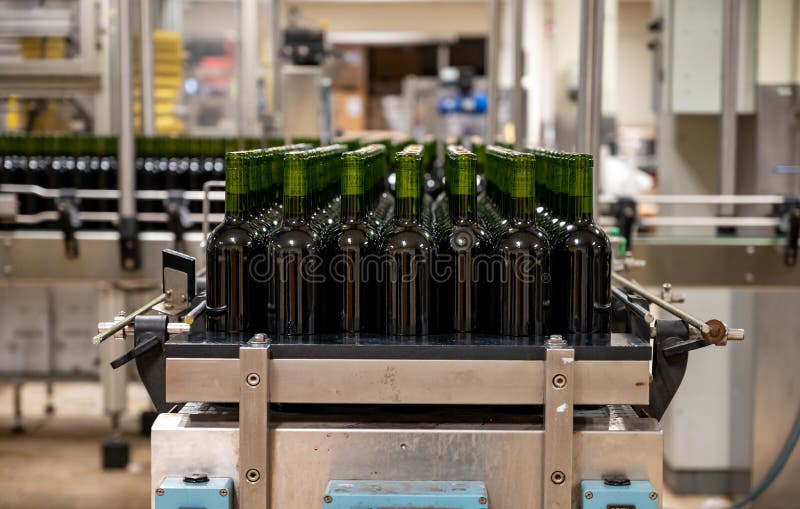 Bottling Process of Red Rioja Wine on Modern Winery, Wine Making in La ...