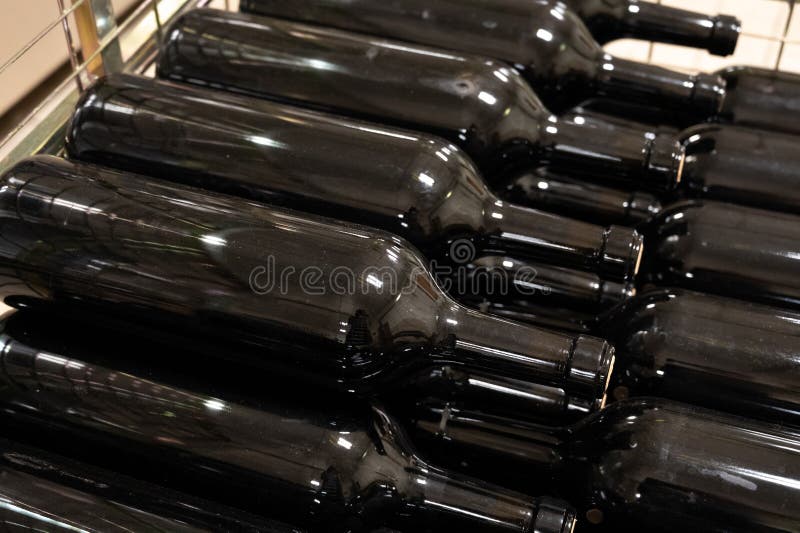 Bottling Process of Red Rioja Wine on Modern Winery, Wine Making in La ...