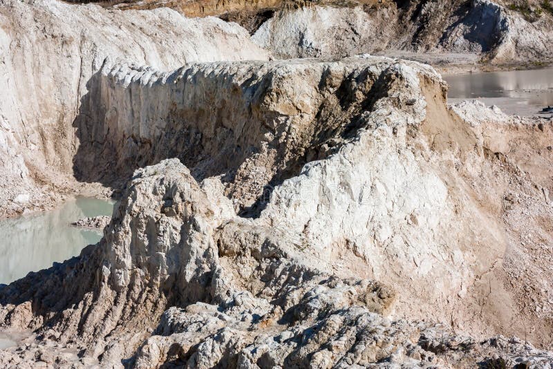 The Bottom of the Abandoned Clay Quarry Stock Photo - Image of ...