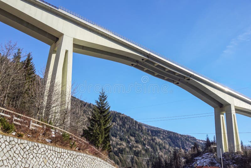 The Bottom of Bridge . Cement Structure Viewed from Below Stock Image ...