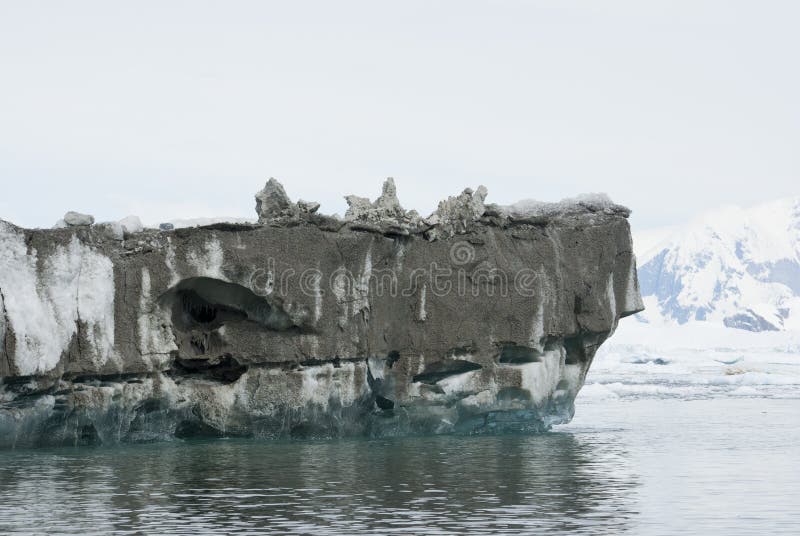 The Bottom of the Iceberg, Which Overturned. Stock Image - Image of ...