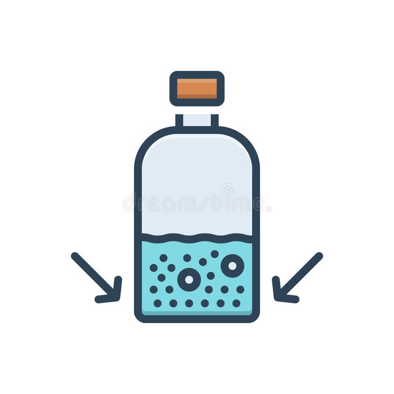 Color Illustration Icon for Bottom, Surface and Base Stock Illustration ...