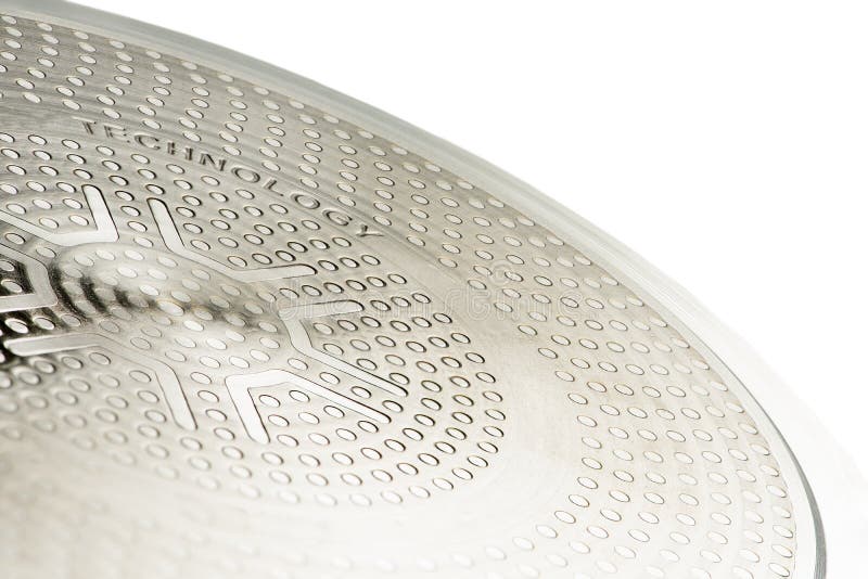 Bottom of Induction Cookware. Texture of a Non-stick Induction Pan ...