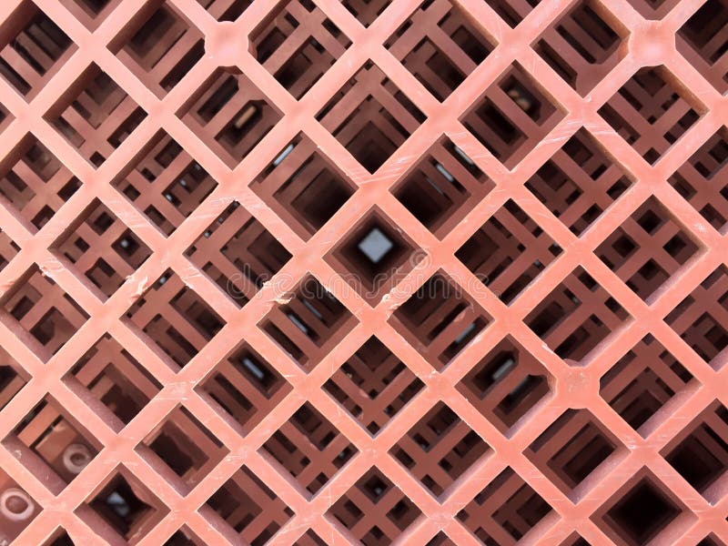 Bottom of Plastic Baskets, Brown Color of Plastic Pile Up To Excellence ...
