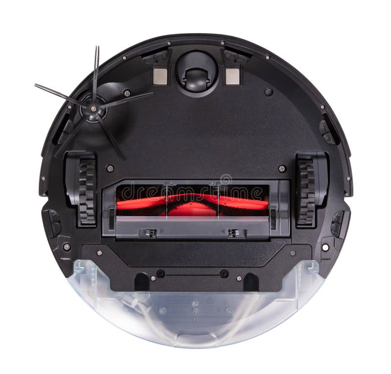 Bottom of a Robot Vacuum Cleaner Stock Photo - Image of house, hair ...