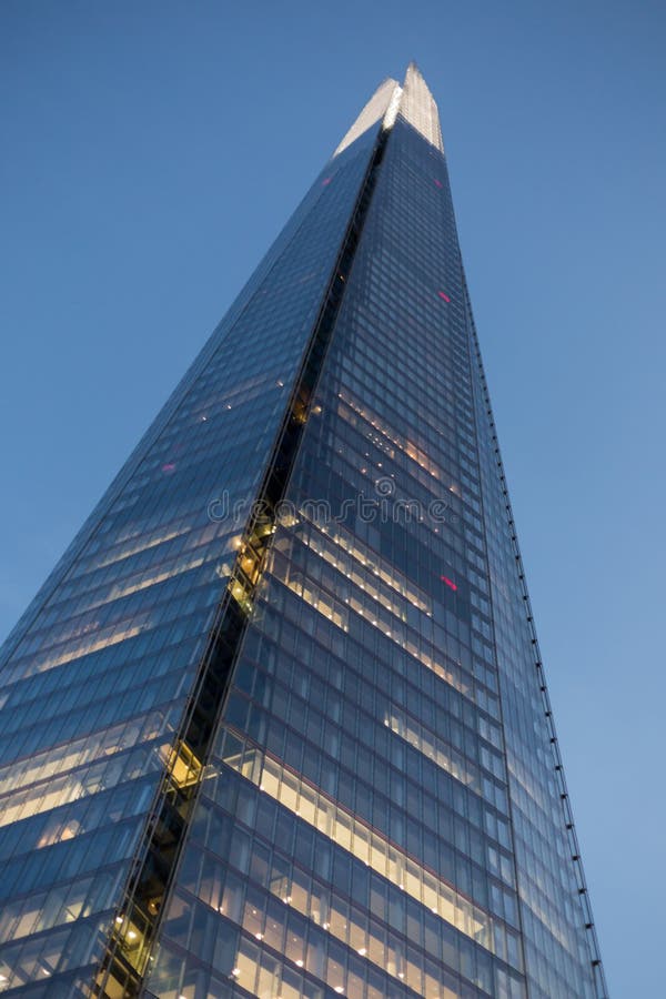 Looking Up through the Shard S Glass Canopy Editorial Stock Photo ...