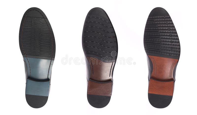 Bottom of Shoes, Isolated on White Background. Sole Stock Image - Image ...