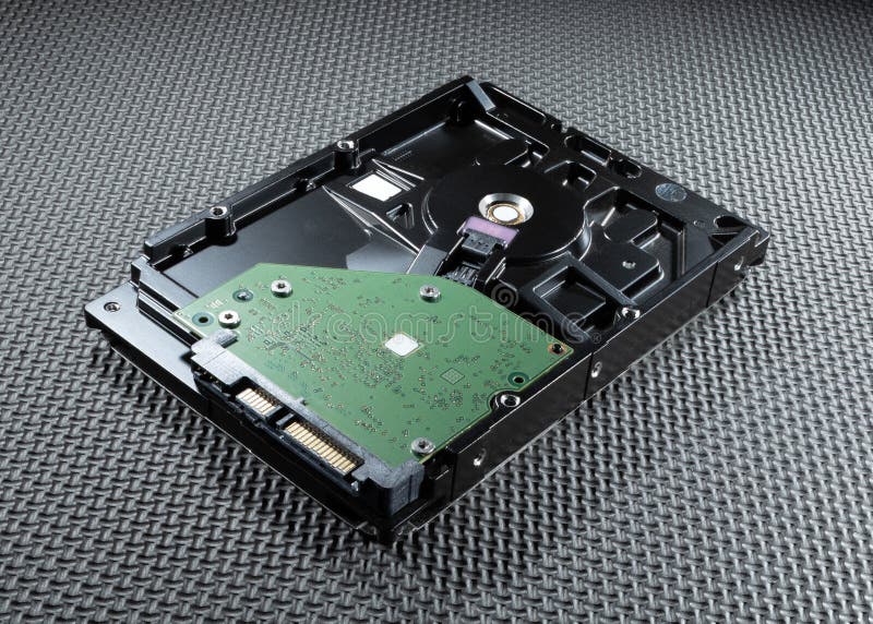 Bottom Side of a Computer Hard Drive Stock Image - Image of memory ...