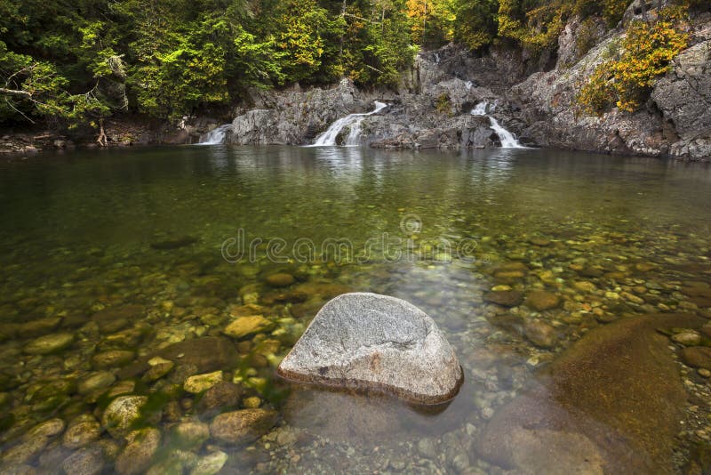 Bottom of Split Rock Falls stock image. Image of next - 82967527