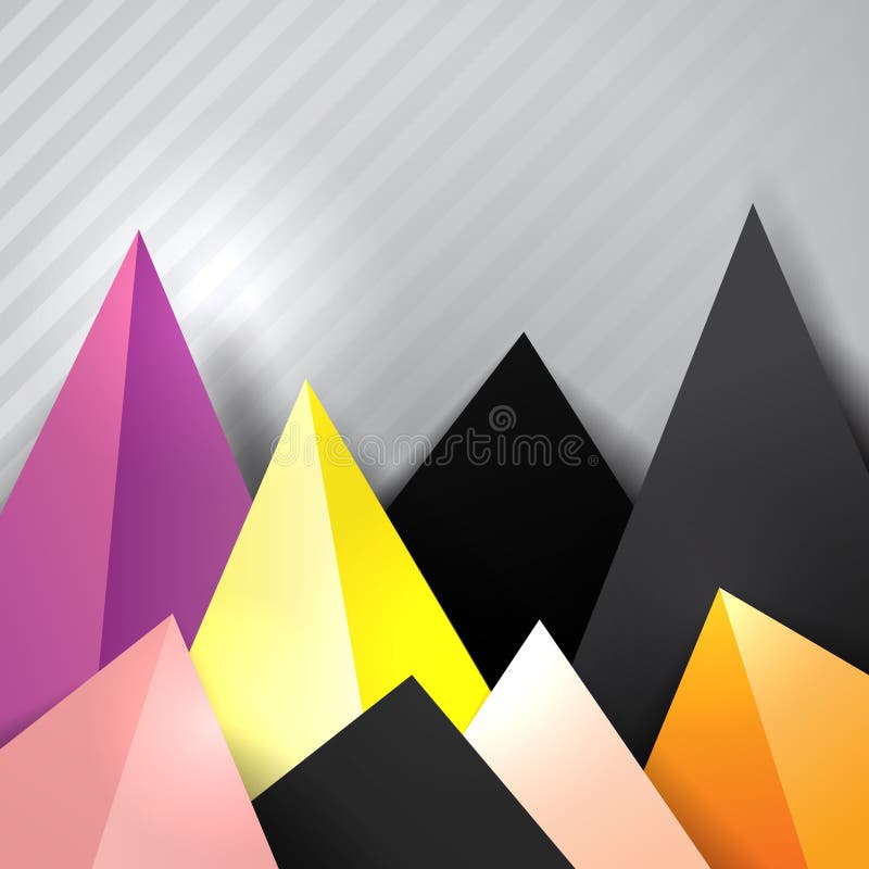 Bottom Triangle Decorative Border Stock Vector - Illustration of ...