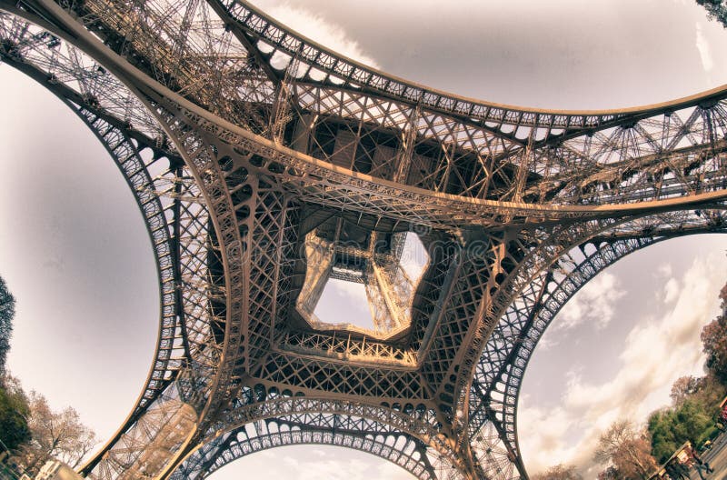 Bottom-Up View Of Eiffel Tower, Paris - Free Photo from StockFreeImages