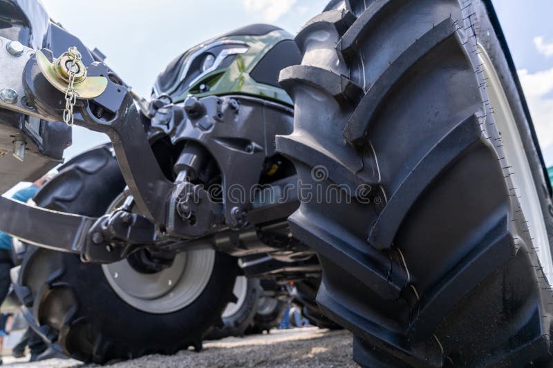 Bottom View of Agricultural Tractor Stock Image - Image of machinery ...