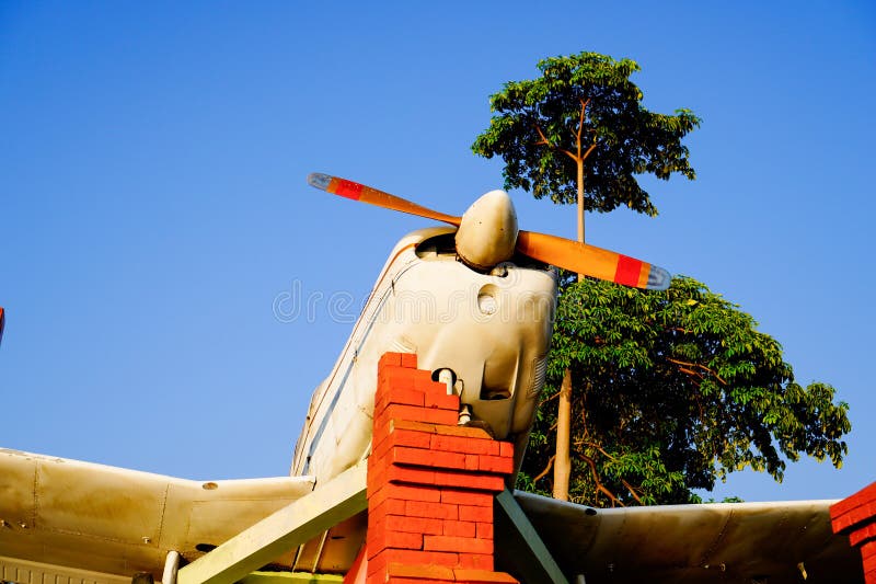 Bottom View of an Airplane S Rear Propeller Stock Photo - Image of ...