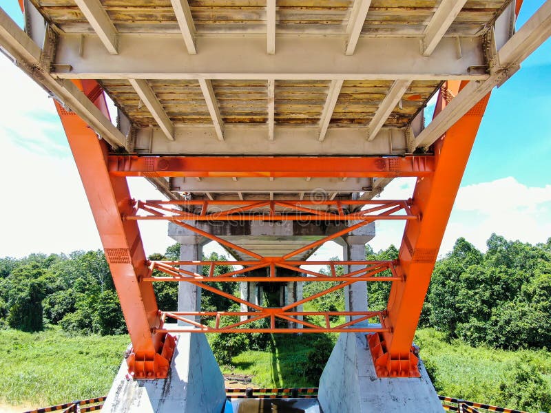 Bottom View of a Bridge stock photo. Image of noon, side - 207241032