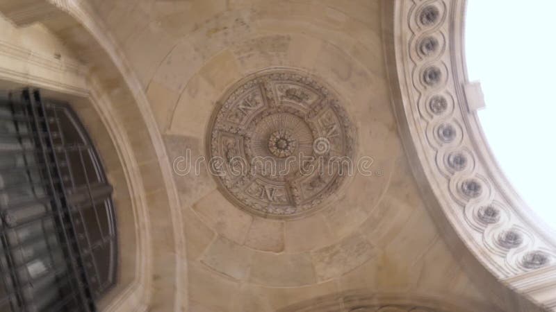 Bottom View of a Beautiful Ceiling of the European Cathedral ...