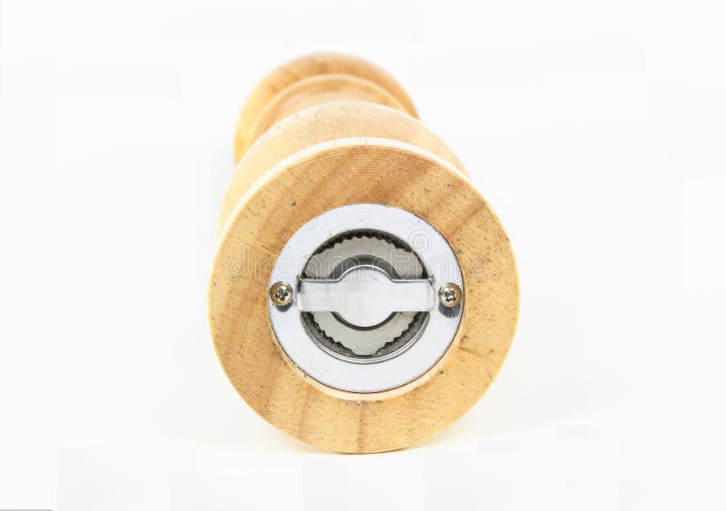 Bottom View of Black Pepper Mill. Stock Photo - Image of wooden, mill ...