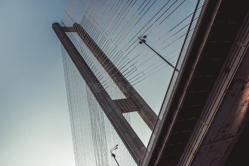 Bottom view on bridge stock photo. Image of view, modern - 97893054