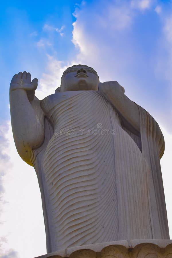 Bottom View of BUDDHA Statue Touching the Sky. Buddha Statue at ...