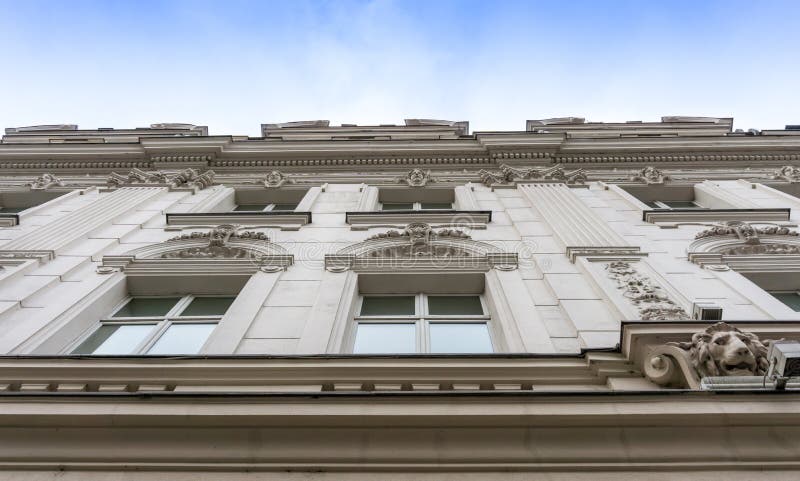 Geometric Look from Bottom of the Building Stock Image - Image of ...