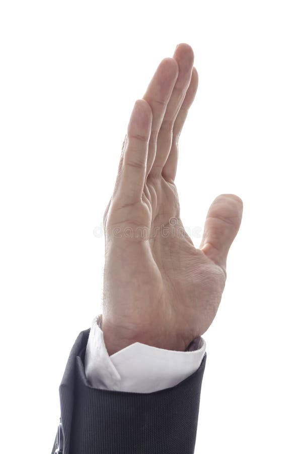 Bottom View of a Business Man Offering a Handshake Stock Image - Image ...