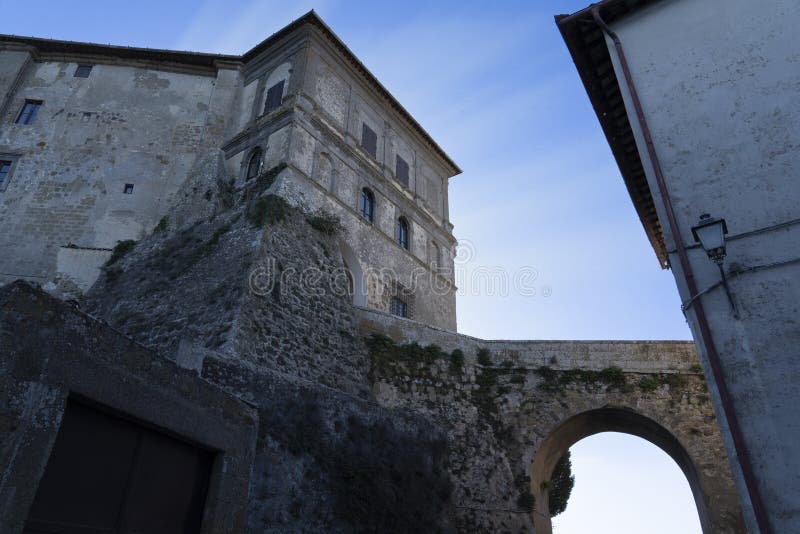 Bottom View of the Castle of the Town of Capodimonte Stock Image ...