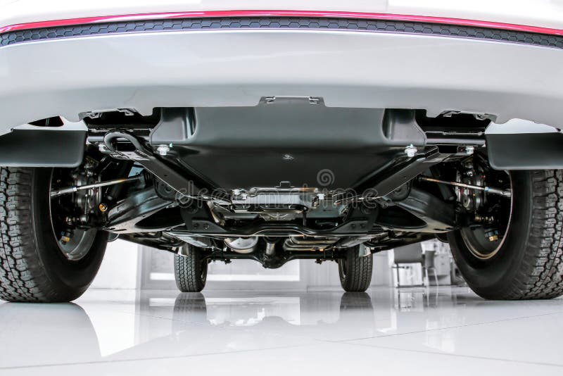 Bottom View Of Chassis And Suspension Car Stock Photo - Image of energy ...